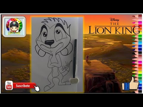 Como dibujar a Timón de el Rey León | How to draw timon | How to draw ...