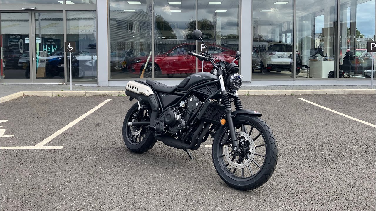 Honda CL500 motorcycle in Black - YouTube