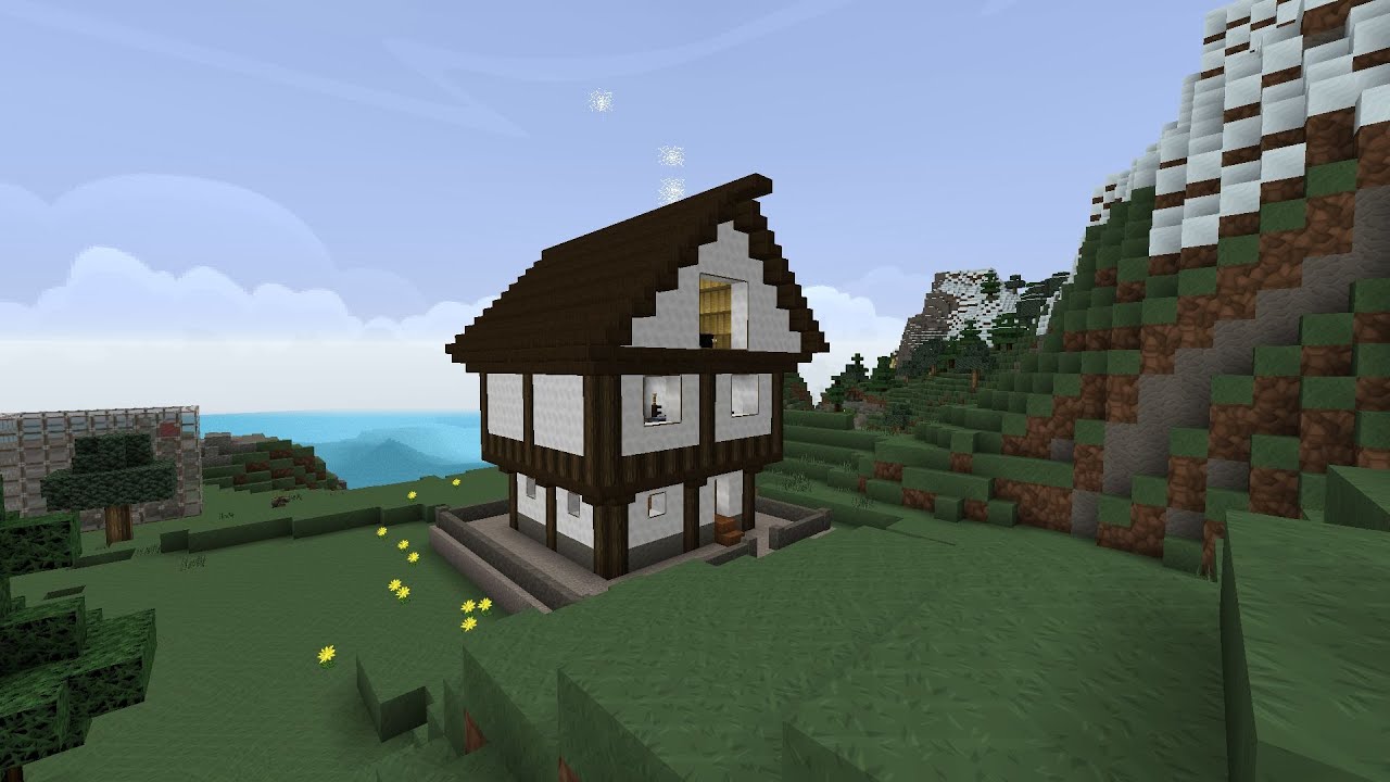 Tek Blockta Çiftlik Evi Yapımı - Minecraft - YouTube