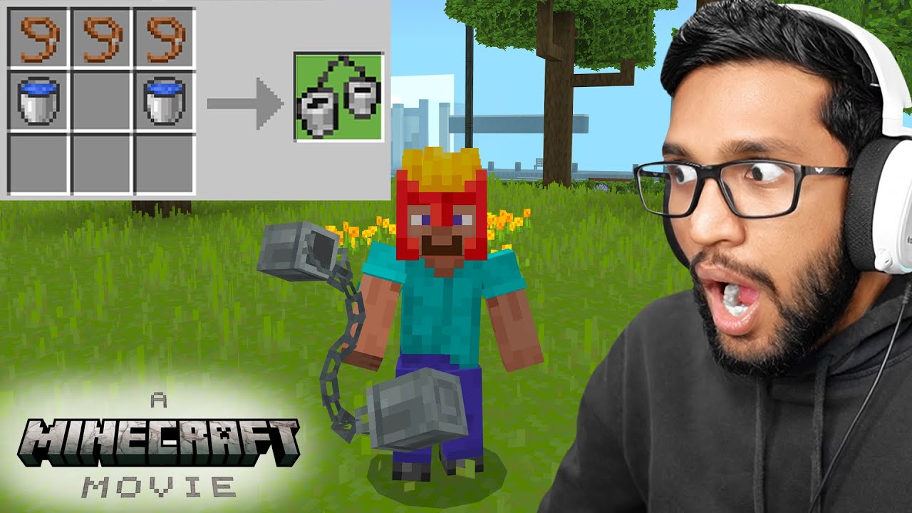 MINECRAFT MOVIE MODS ARE INSANE ! (TRYING MINECRAFT MOVIE ITEMS) - YouTube