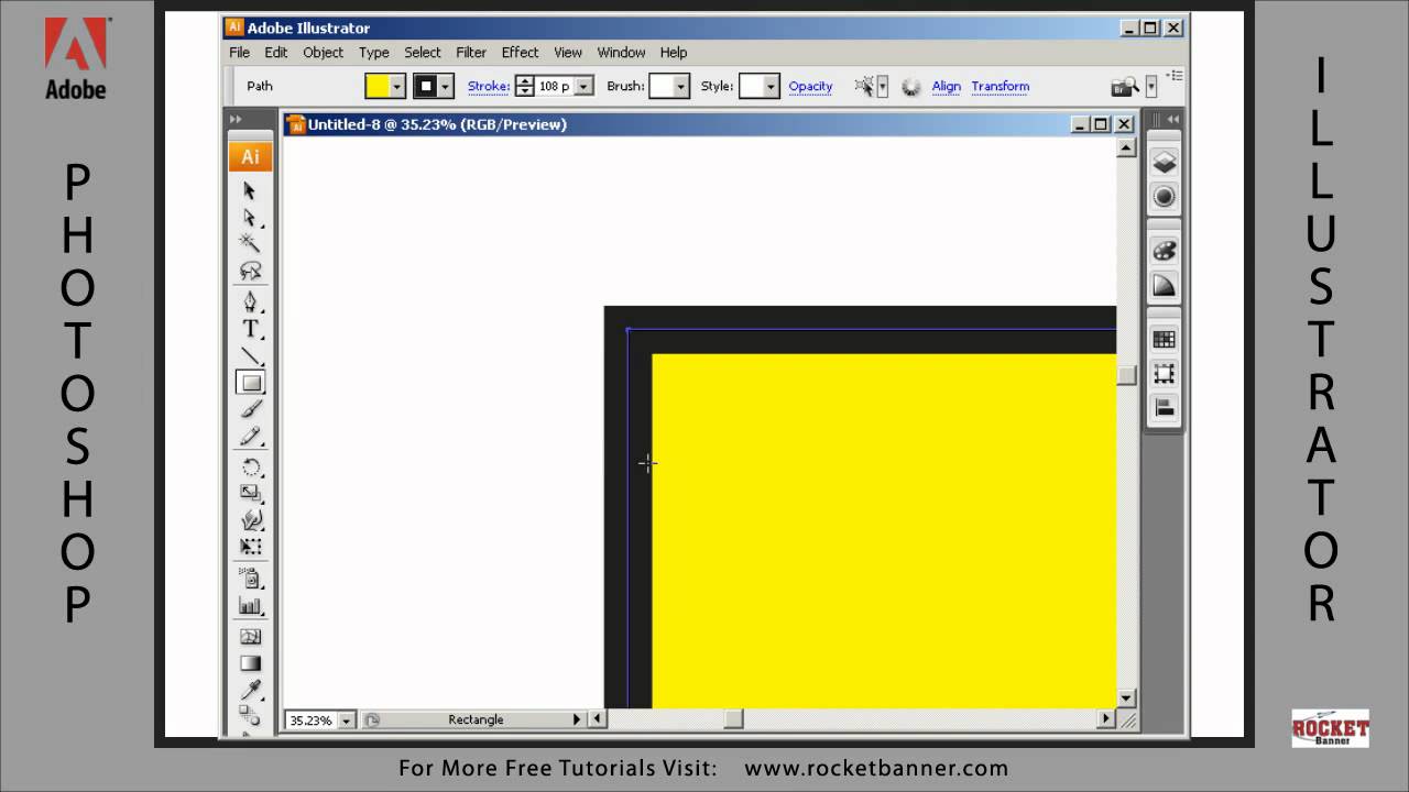 Designing Signs and Banners in Adobe Illustrator CS3, chap 3 - YouTube