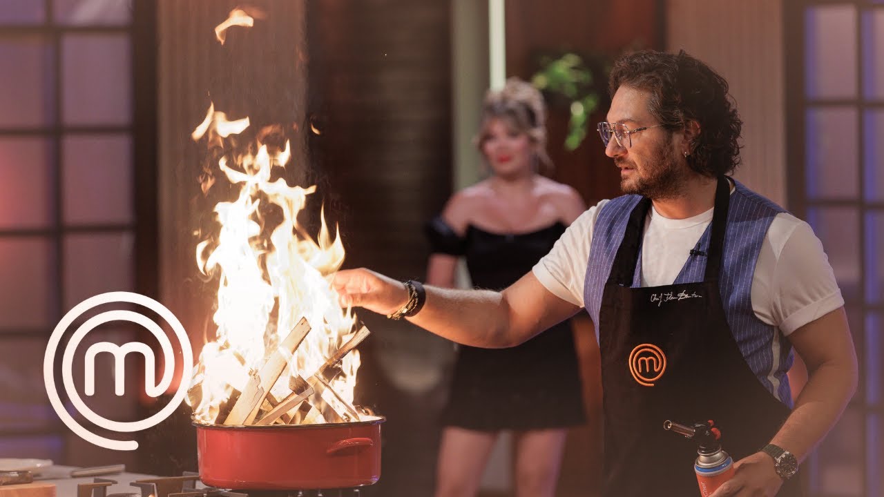 Chef Florin Dumitrescu face o demonstrație incendiară în platoul ...