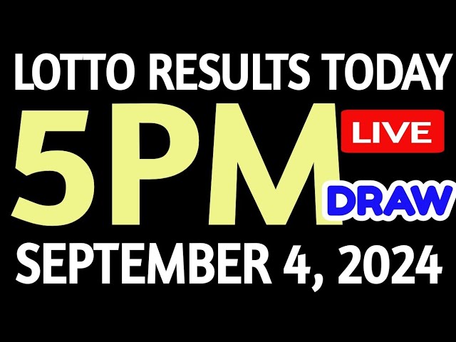 Lotto result 4pm draw store