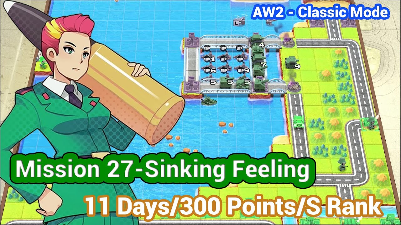 AW2 - Mission 27 - Sinking Feeling - Classic Campaign | Advance War 1+2 ...