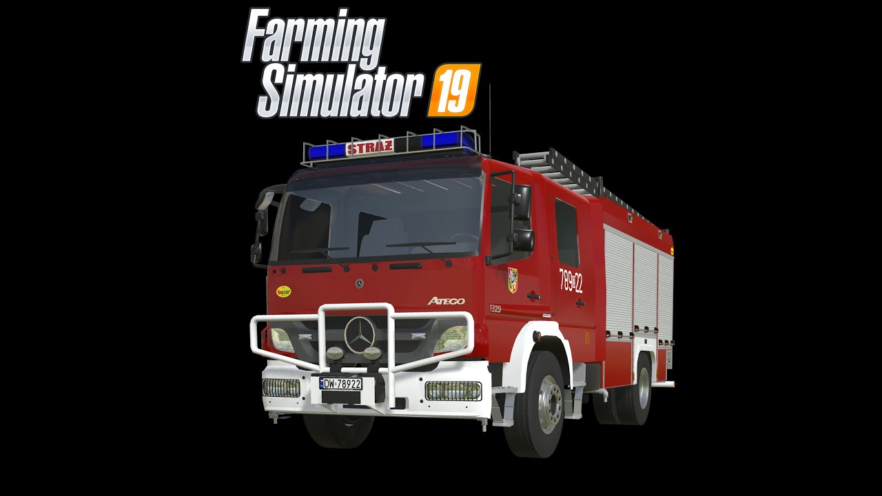 [FS19] Mercedes Benz Atego 1629 Straż Pożarna - YouTube