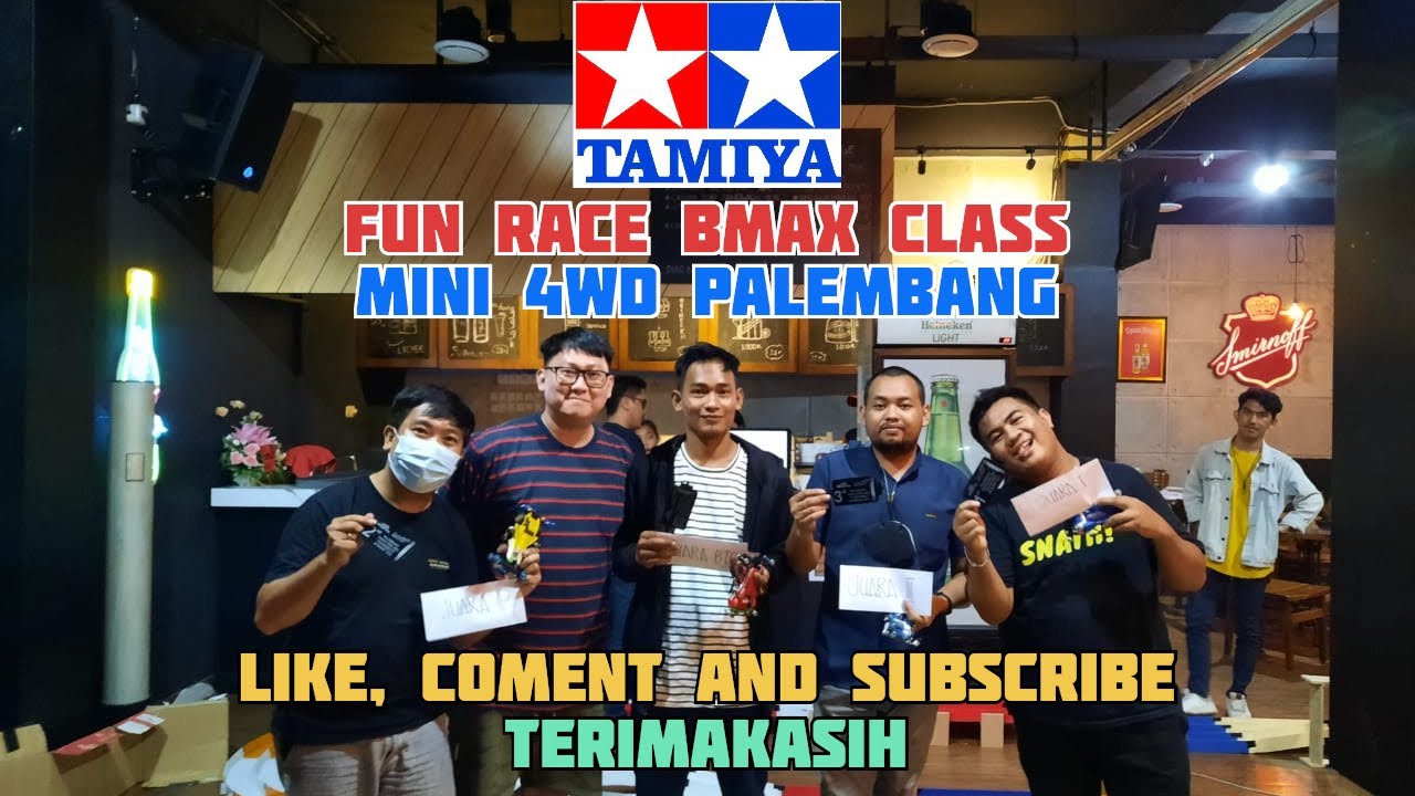 Fun Race Tamiya Bmax Class Mini 4WD Palembang - YouTube