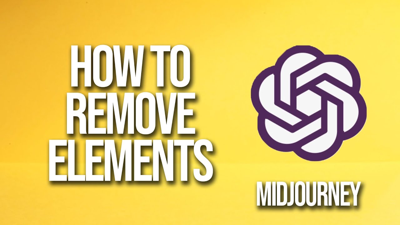 How To Remove Elements Midjourney Tutorial - YouTube