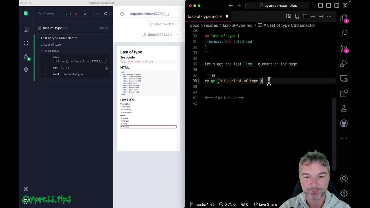 last-of-type And first-of-type CSS Selectors Examples - YouTube