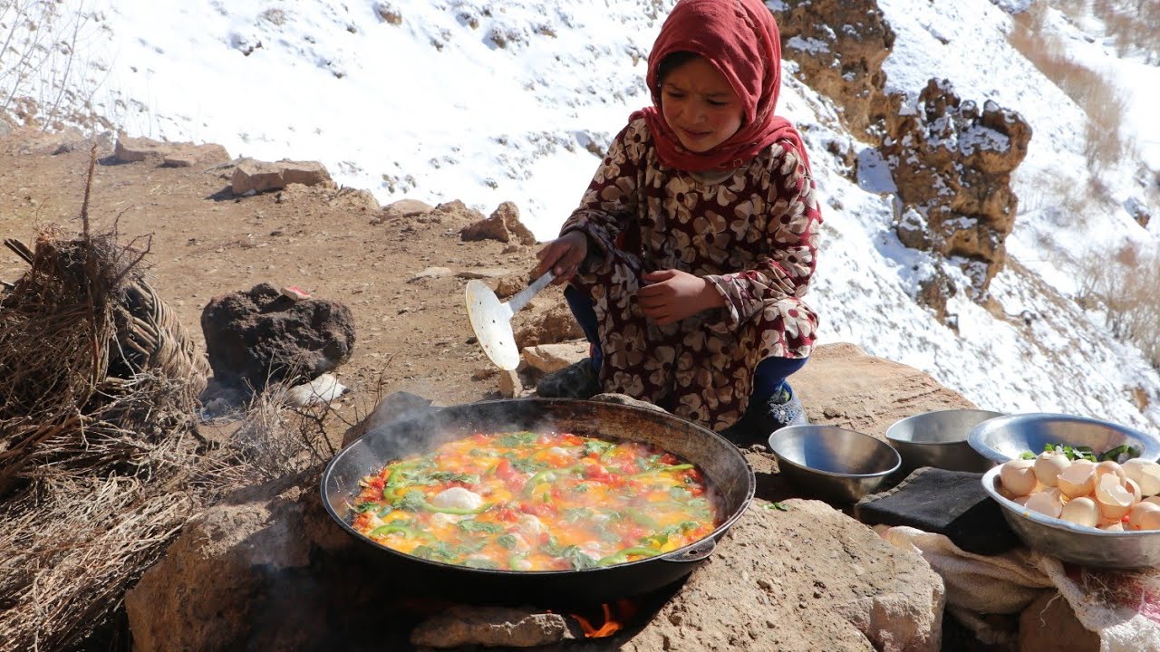 Daily Work of Village Girls in Afghanistan | Cooking Organic Food - YouTube