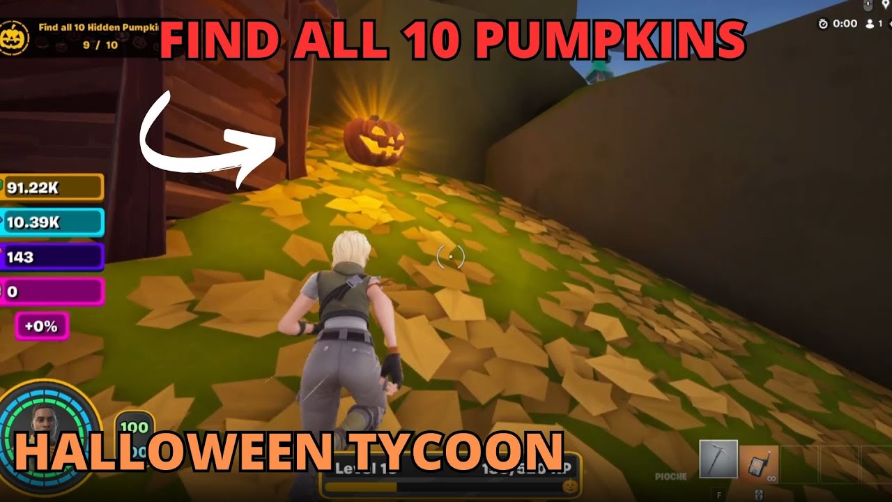 HOW TO FIND ALL 10 PUMPKINS LOCATIONS HALLOWEEN TYCOON MAP FORTNITE ...