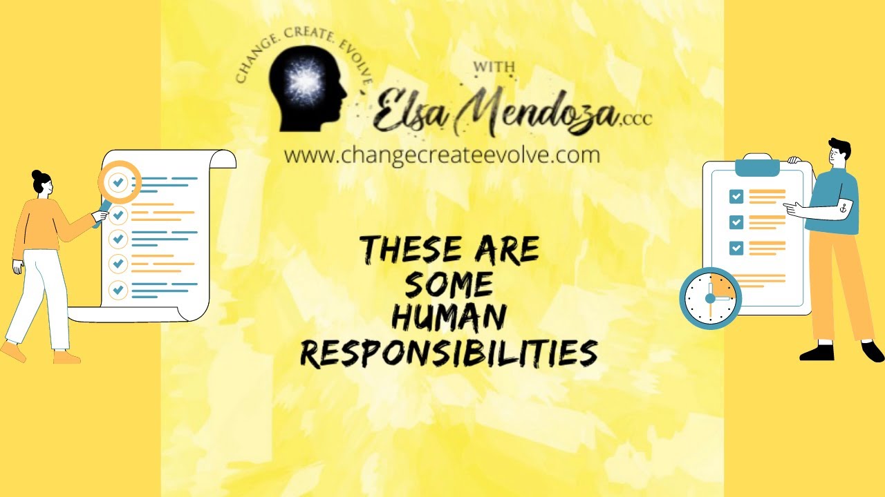 LIFE COACHING TIPS - THESE ARE SOME HUMAN RESPONSIBILITIES - YouTube