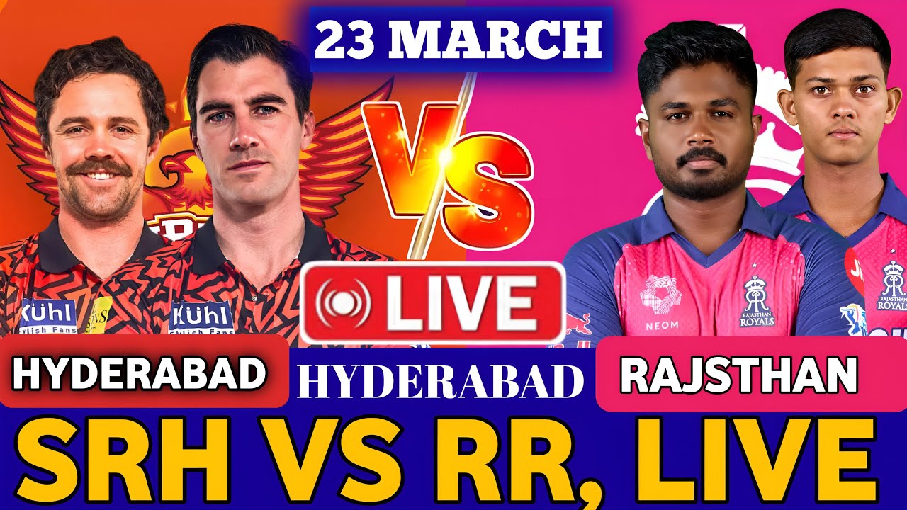 🔴live: SRH vs RR 2ND IPL , RR vs SRH IPL , SRH vs RR Today match live , - YouTube