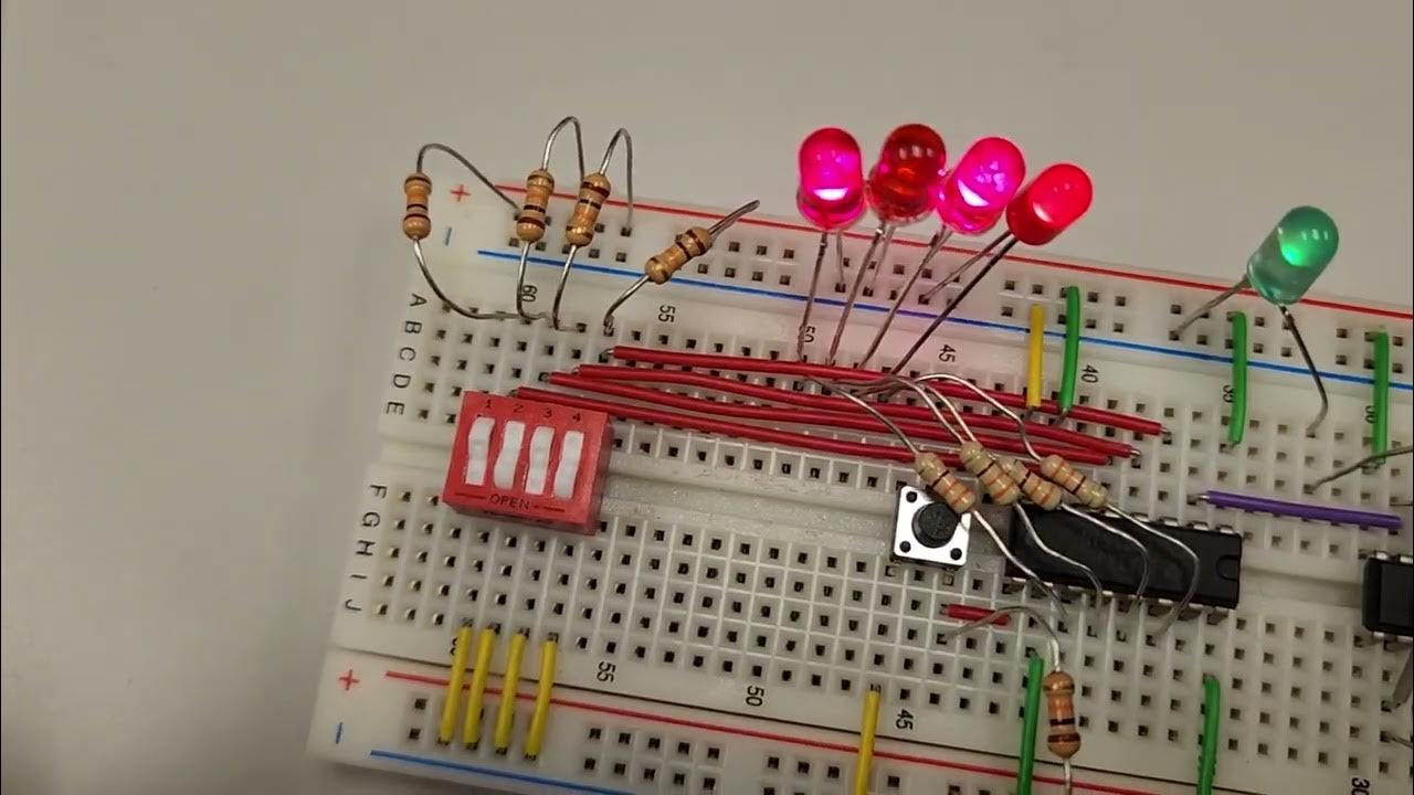 4-Bit Binary Counter IC 74HC161 including its “LOAD” Feature - YouTube
