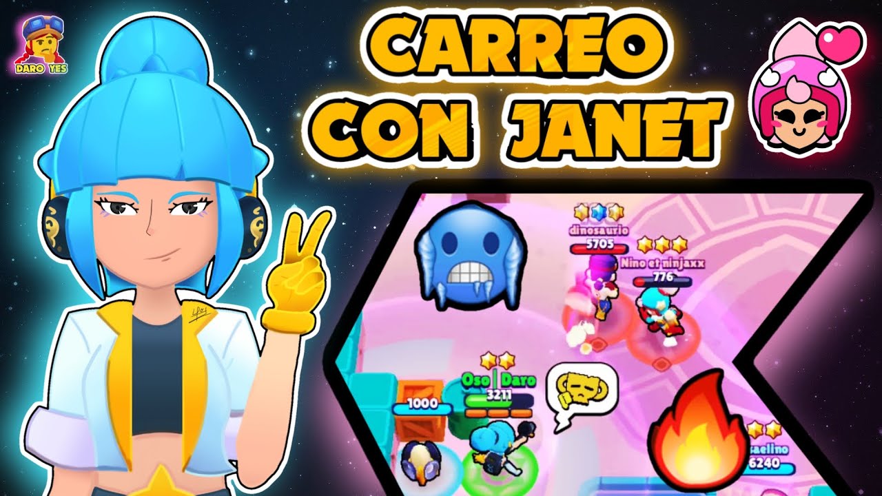 JANET ES EL MEJOR BRAWLER PARA CARREAR 🤑🔥🥵 | PARTIDA COMENTADA | BRAWL ...