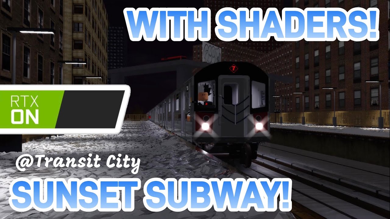 ⁴ᴷ⁶⁰ Roblox | Sunset Subway Freedrive - With Shaders [RTX ON!] - YouTube