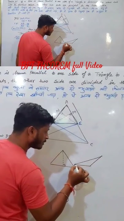 Bpt Theorem Class 10th Chapter 6 Triangles Mathematics