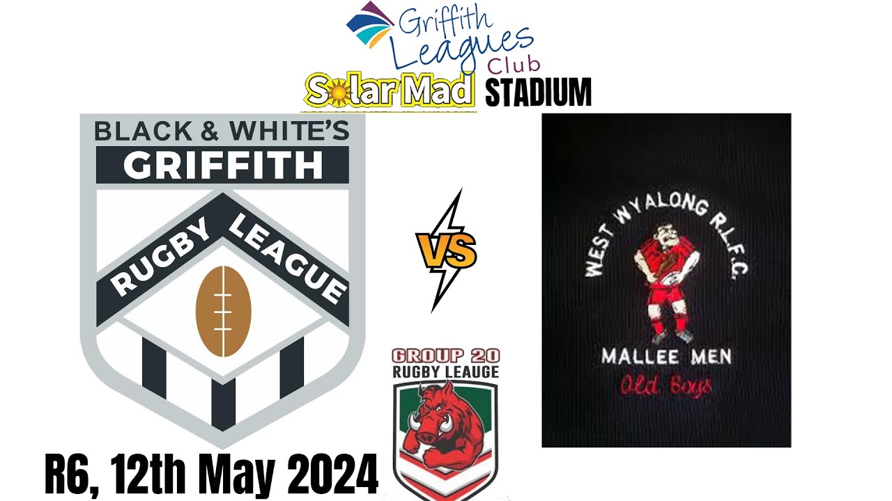 G20 R6 Reserve Grade Griffith Black & Whites V West Wyalong Mallee Men ...