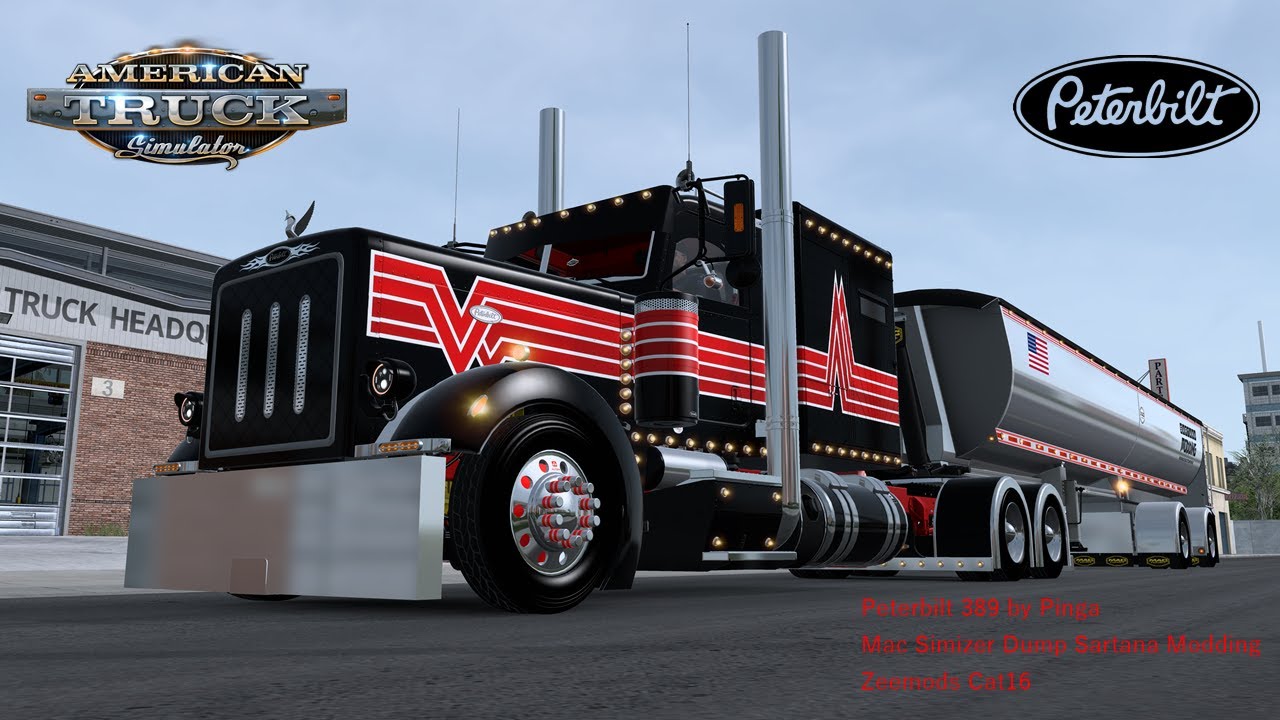 (ATS 1.43)Peterbilt 389 Mega Mod by pinga + Mac Simizer Dump Sartana ...