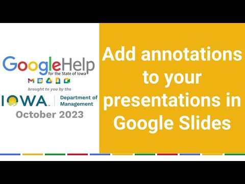 Add annotations to your presentations in Google Slides - YouTube