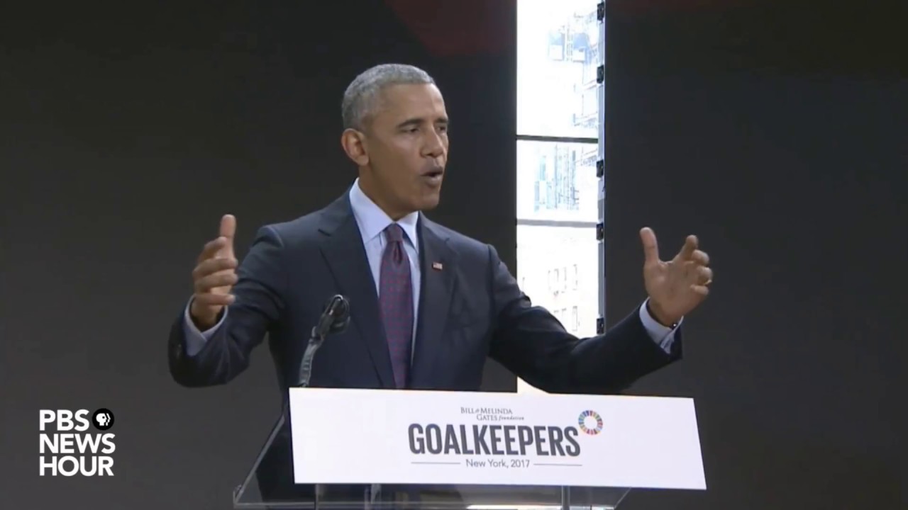 WATCH: Obama delivers speech and holds Q&A at Gates Foundation - YouTube