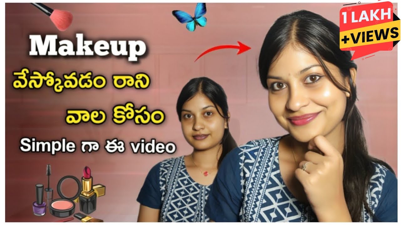 Simple & Quick makeup for beginners in Telugu with Tips & Tricks | Daily makeup | beautybybhavs ...