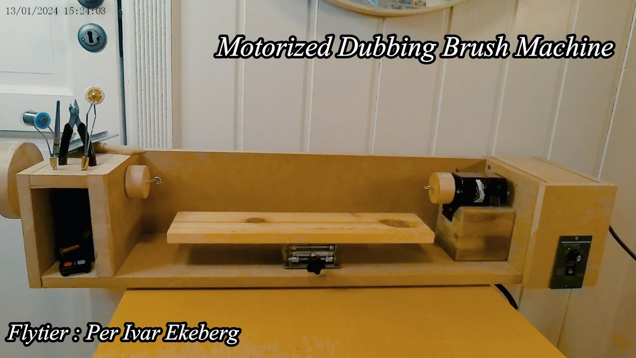 My Motorized Dubbing Brush Machine - YouTube