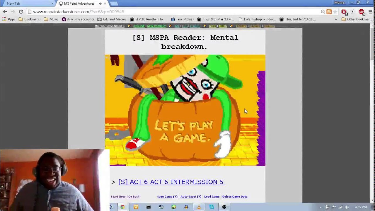 Mousa Watches Homestuck Upd8s: [S] MSPA Reader: Mental breakdown and [S ...