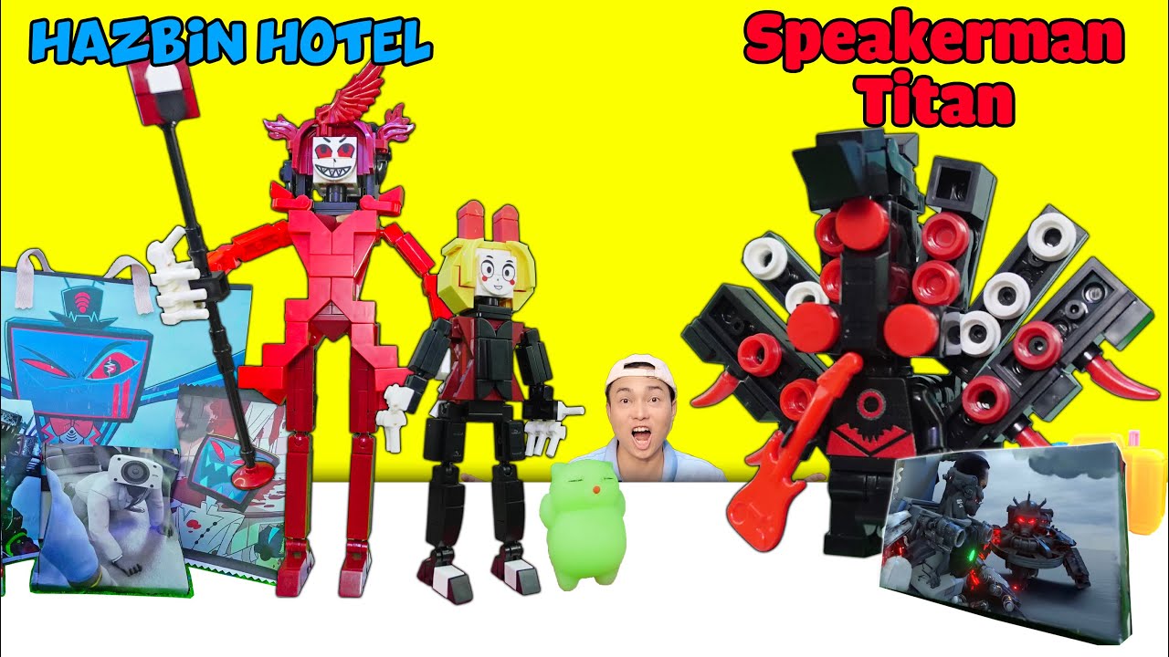 Hải Củ Cải Mở Hộp Bí Ẩn TV Man Màu Xanh Lego Titan Speakerman Và Hazbin ...