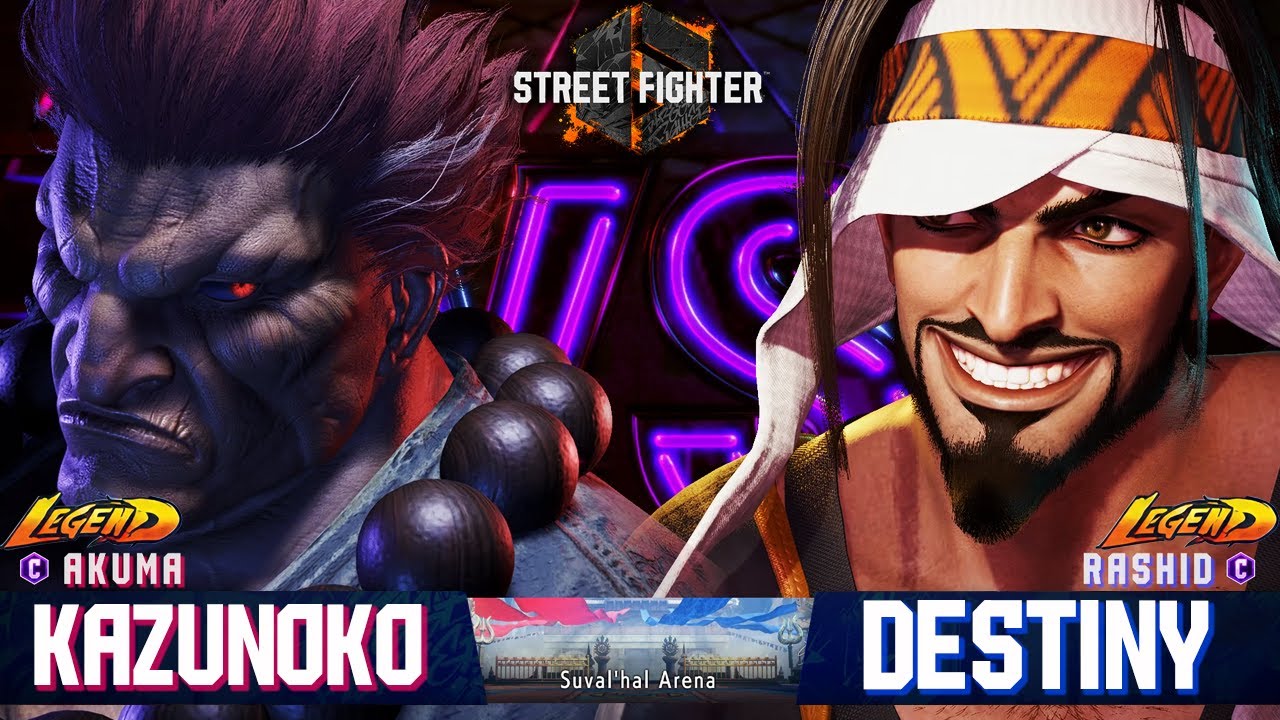 SF6🔥 Kazunoko (AKUMA) Vs Destiny (RASHID) Best Ranked Match 🔥 SF6 DLC ...