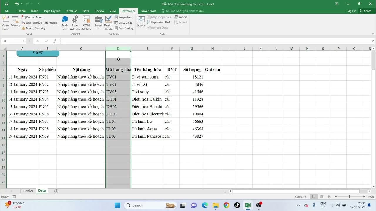 Tự động Định dạng Dữ liệu kiểu ngày với VBA excel - YouTube