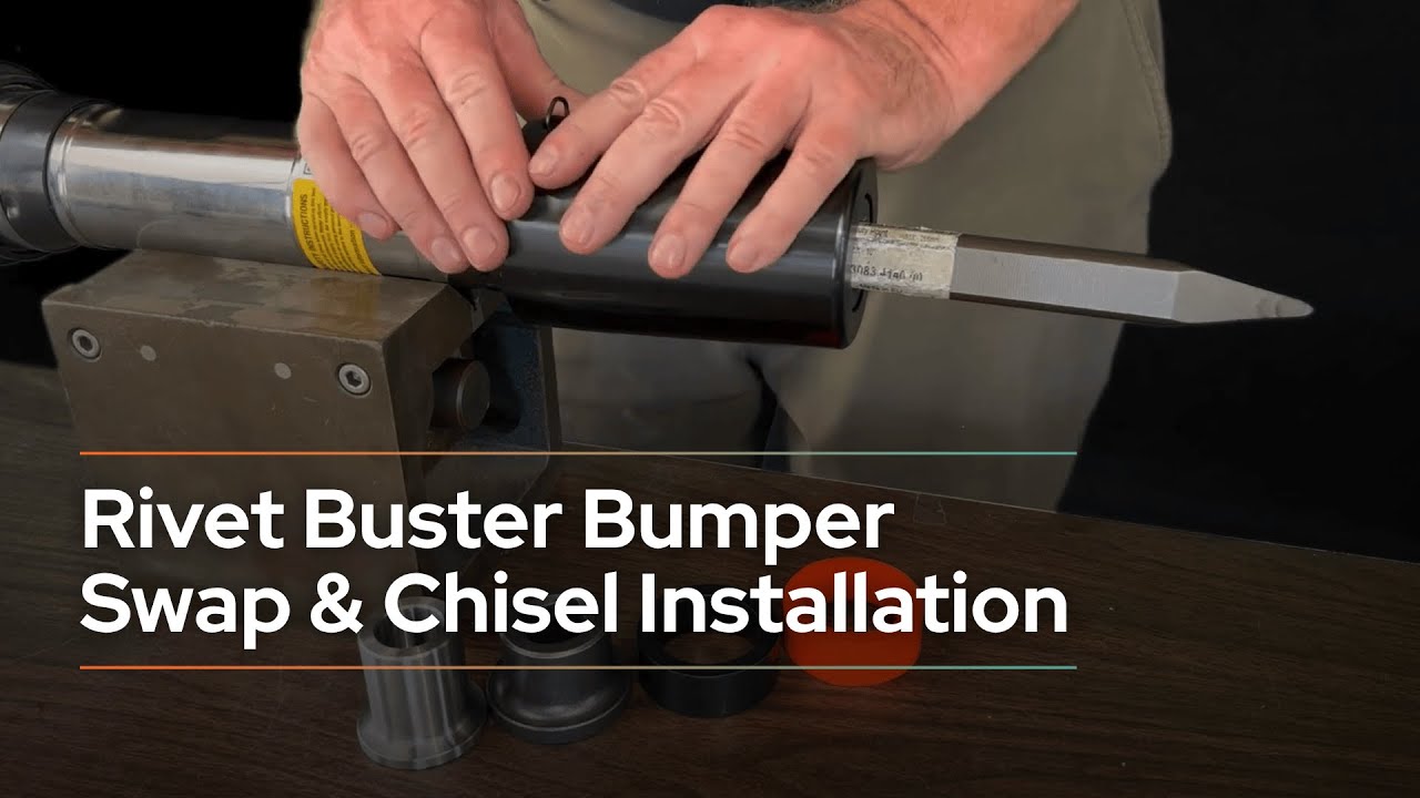 Rivet Buster Bumper Swap and Chisel Installation | American Pneumatic ...