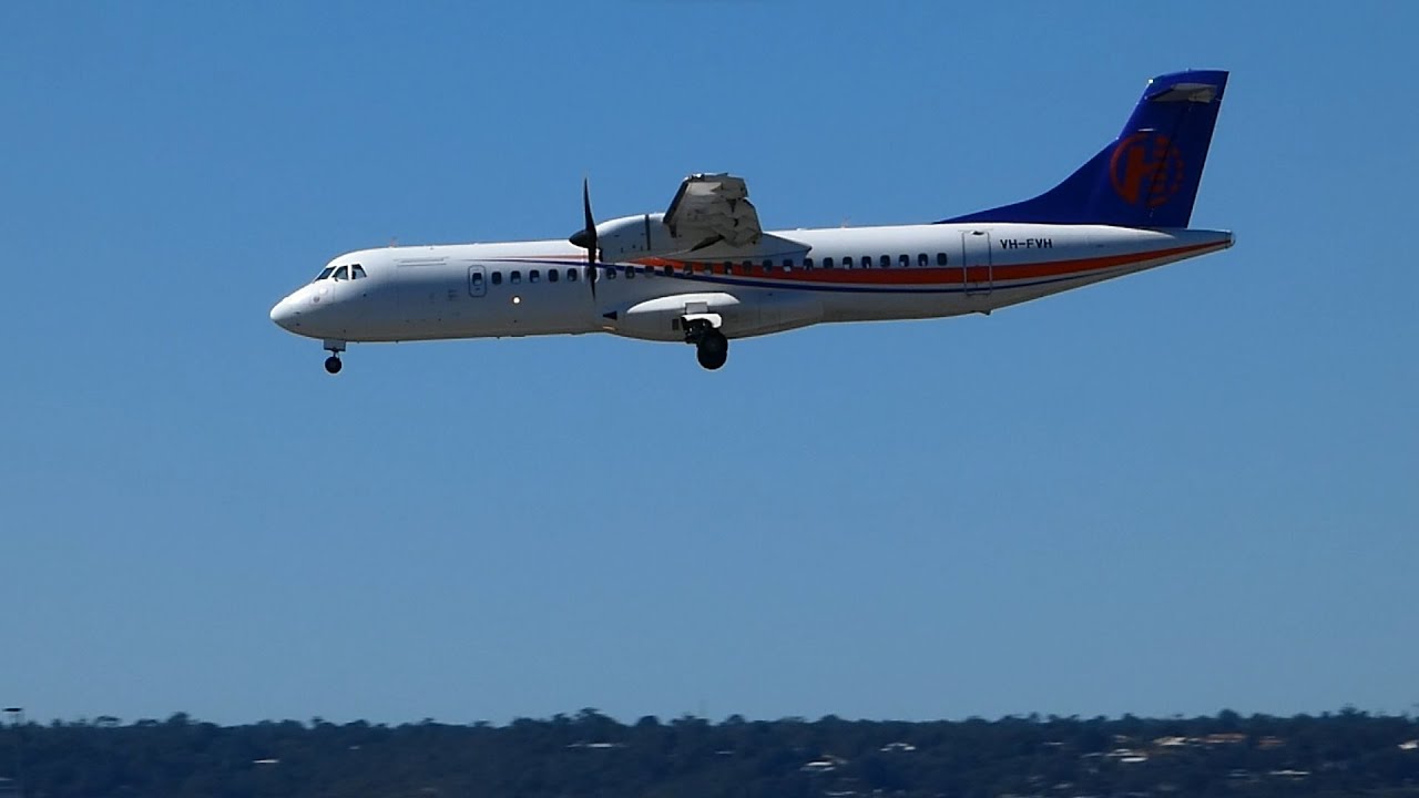 Hevilift VH-FVH ATR-72 Arrival on RWY 03 - YouTube