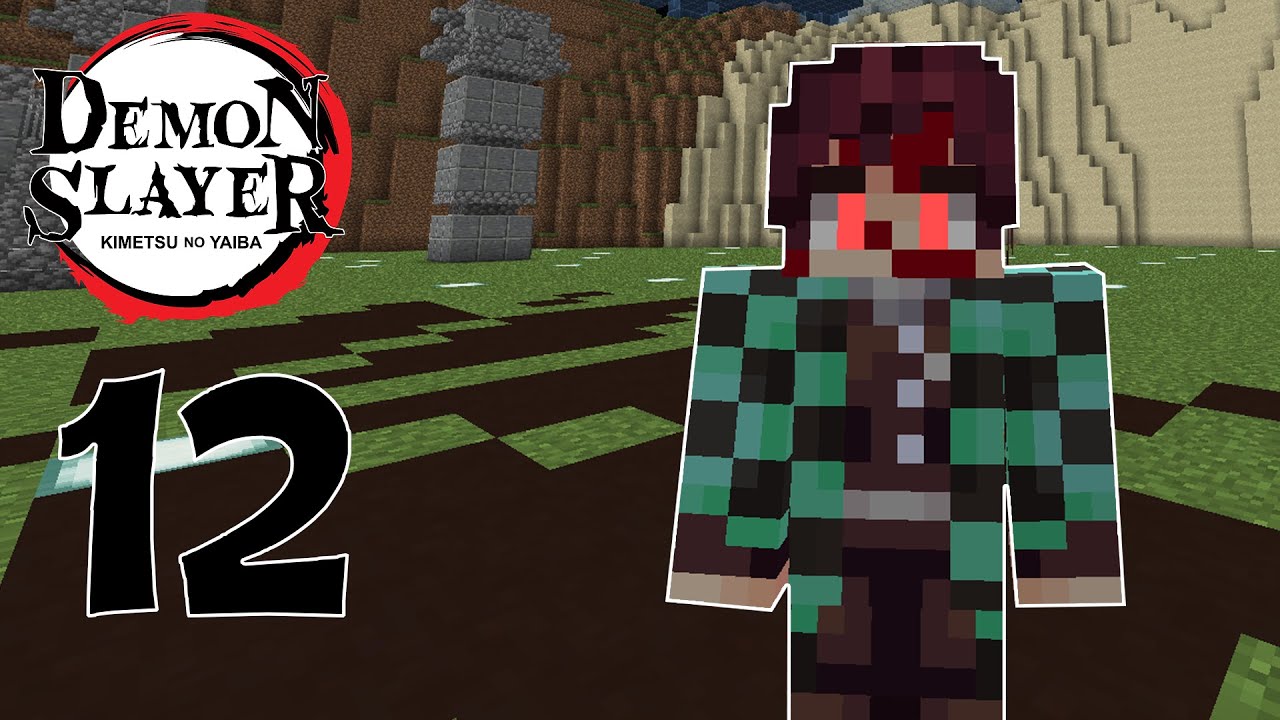Fighting Tanjiro Demon - Demon Slayer Minecraft Mod 12 - YouTube