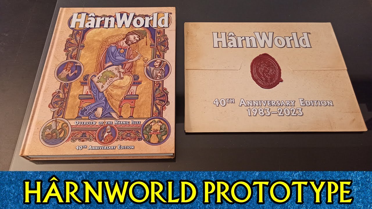 HârnWorld Hardcover Prototype Preview - YouTube