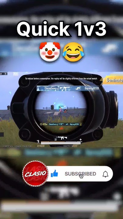 Quick 1v3 🤡 @BattlegroundsMobile_IN #shorts #bgmi #pubgmobile #pubg #gaming - YouTube