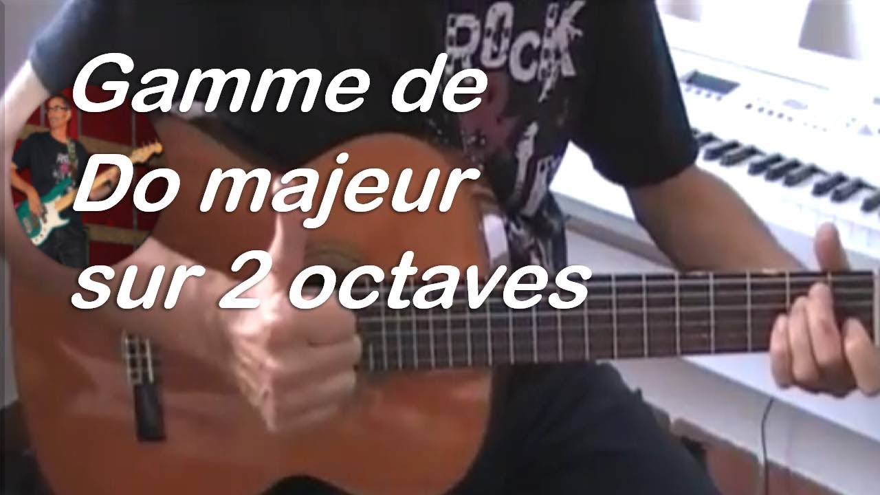 APPRENDRE ET JOUER LA GAMME DE DO MAJEUR SUR 2 OCTAVES + partition et ...