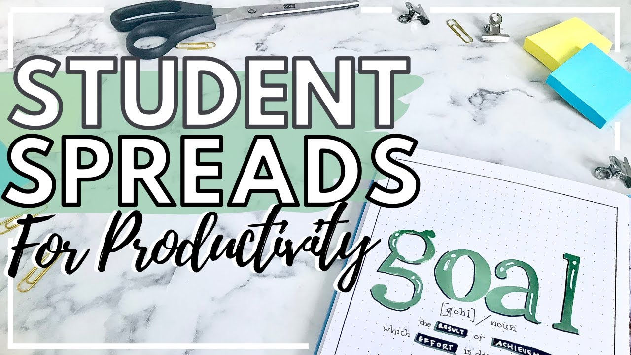STUDENT BULLET JOURNAL TRACKER IDEAS: How To Increase Productivity As A ...