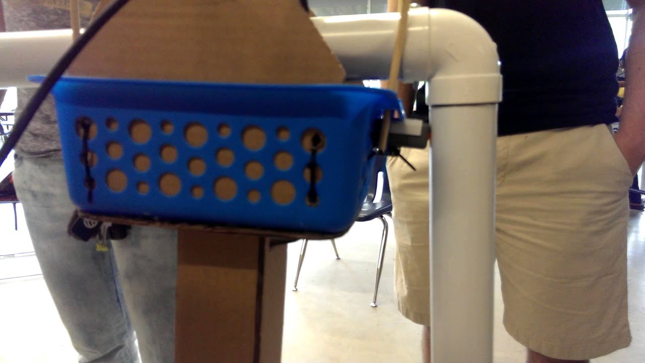 Overhead cargo delivery system test 3 - YouTube