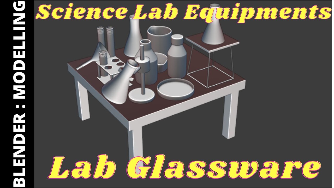 Let's Model Lab Glassware in Blender | Basic Blender - YouTube