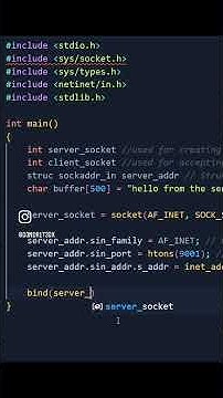 Basic server and client socket programming in C - YouTube