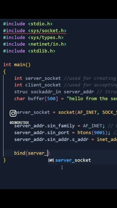 Basic server and client socket programming in C - YouTube