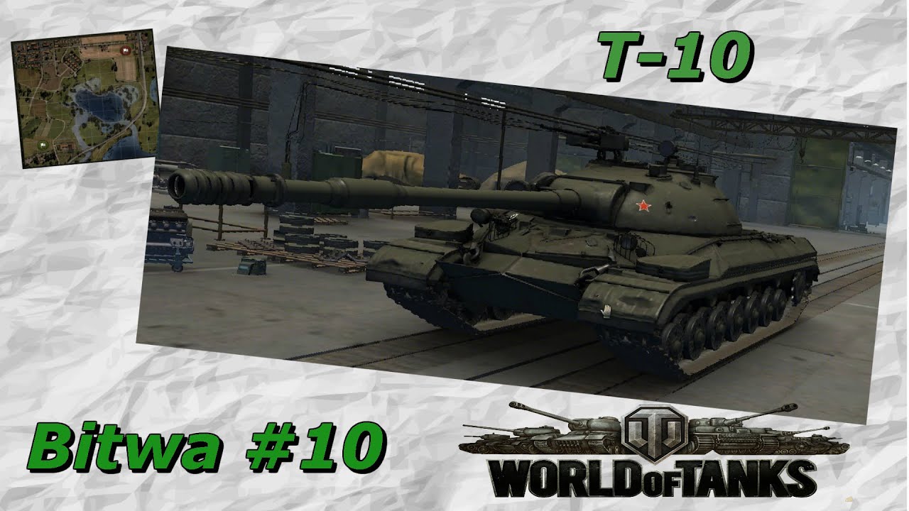 WoT - T-10 - mapa Dębina (Live Oaks) - Bitwa - World of Tanks - YouTube