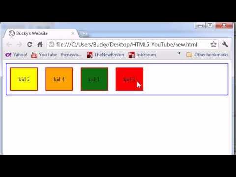 HTML5 Tutorial - 18 - More Flexible Box Model Tricks! - YouTube