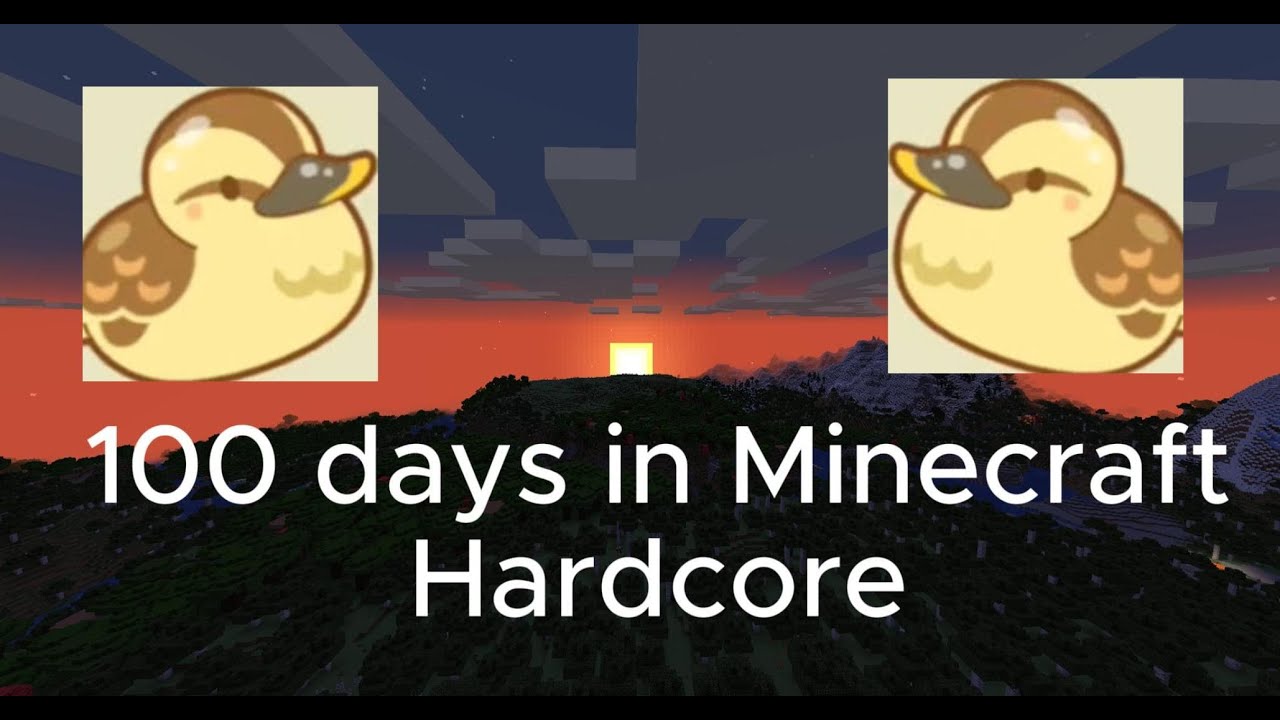 Minecraft 100 days Minecraft Hardcore - YouTube