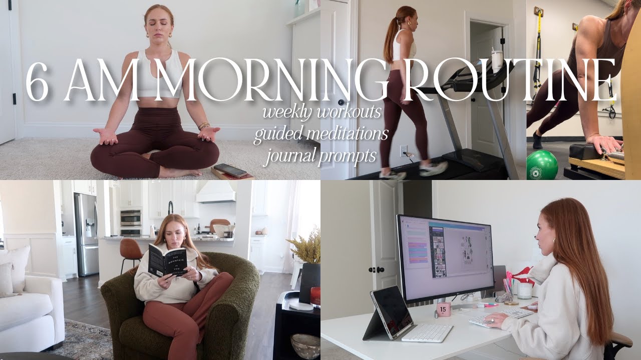 6 AM MORNING ROUTINE *to be my best self* | realistic, healthy habits ...