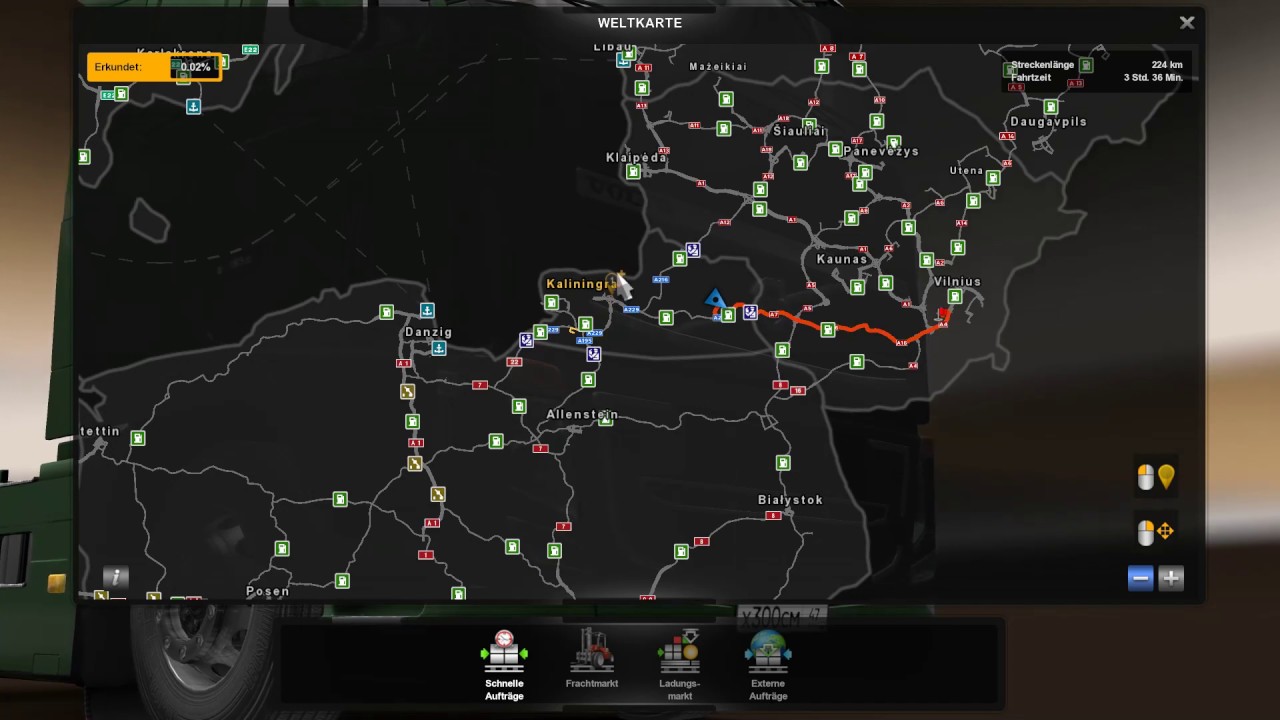 ETS2 Angezockt - Beyond Baltic Sea - Kaliningrad nach Tallinn Strecke ...