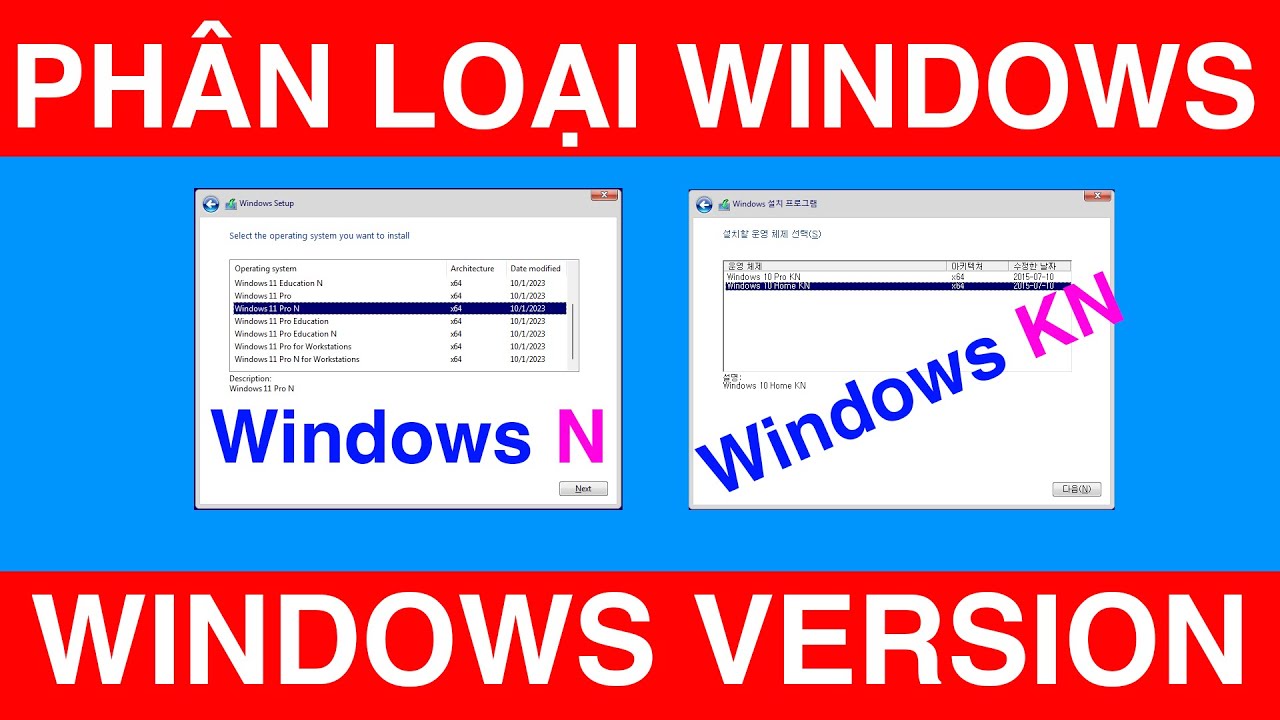 Windows N, KN Là Gì | What is Windows N, KN Version - YouTube
