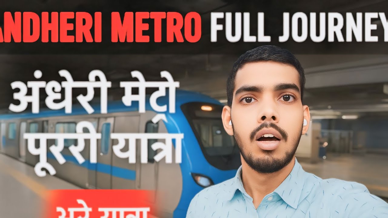 2025 Ka Full Metro Journey 🛤️ | Andheri to Saki Naka | Mumbai Metro ...