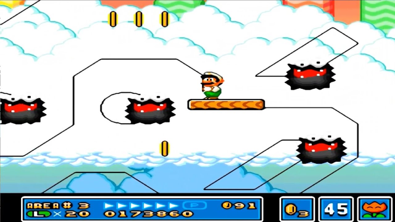 Super Mario Bros 2 HD REBOOT 100%: The New Subcon - World 3: The Sky ...