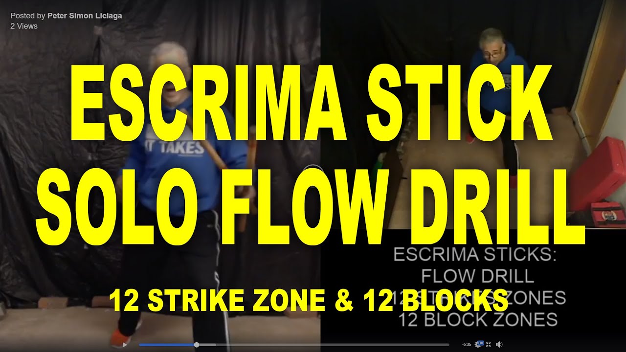 Escrima Stick 12 Strike and Block Zone Solo Flow Drill - Peter Liciaga ...
